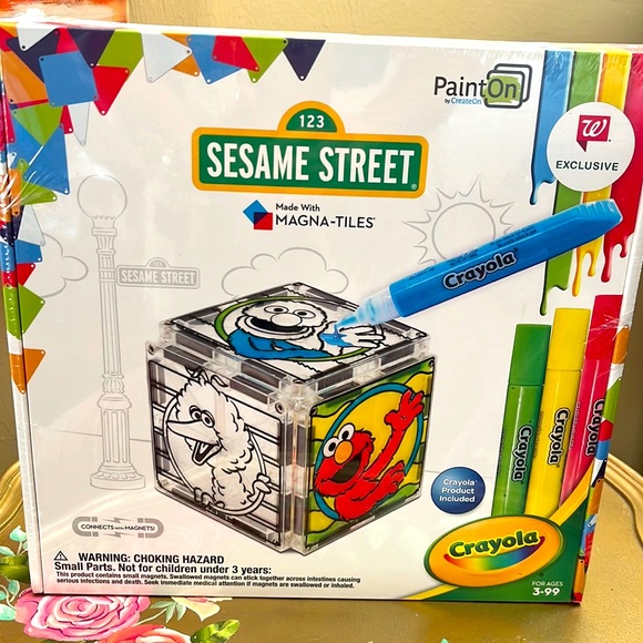 Sesame Street | Toys | Sesame Street Paint On Magna Tiles | Poshmark